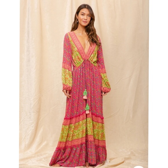 Anthropologie | Dresses | Nwt Anthropologie Raga Emmeline Maxi Dress Z397 | Poshmark